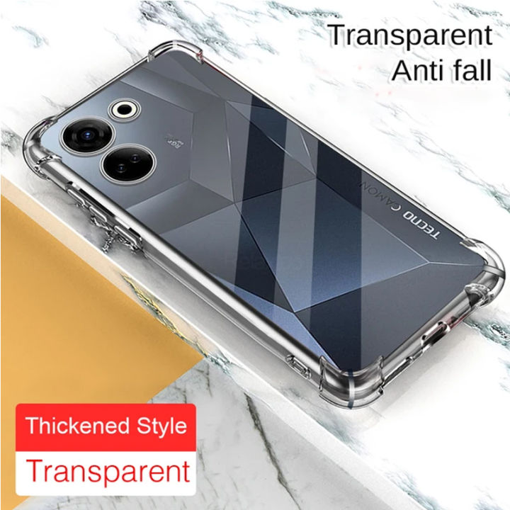 For Tecno Camon 20 Pro 5G Clear Cover Soft Thin Anti-Scratches Crystal ...