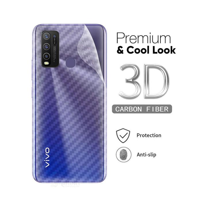 Vivo Y50 Carbon Fiber Textured Back Screen Sticker | Daraz.com.bd