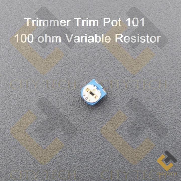 5pcs Trimmer Trim Pot Rm065 101 100 Ohm Variable Resistor Potentiometer Single Turn 6mm V R