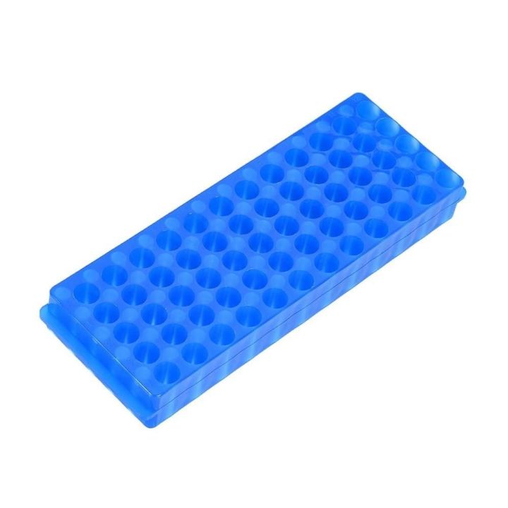 60-Well Tube Rack Alkali Resistant Blue Plastic Centrifugal Pipe Rack 0 ...