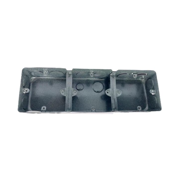 Click Three Gang MK Metal Junction Box for Electrical Single Mold Round ...