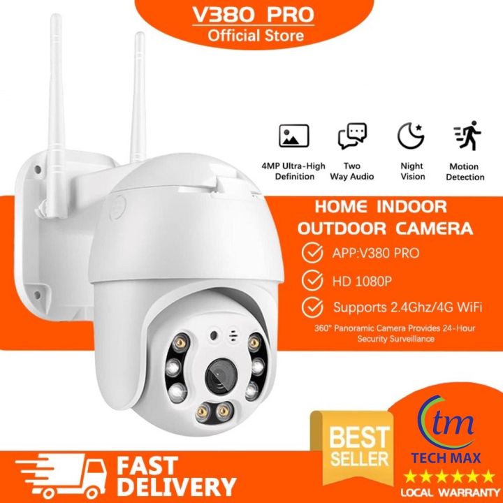 V380 PRO C6S2X 3MP PTZ WIFI IP Camera Full HD Waterproof Outdoor Color ...