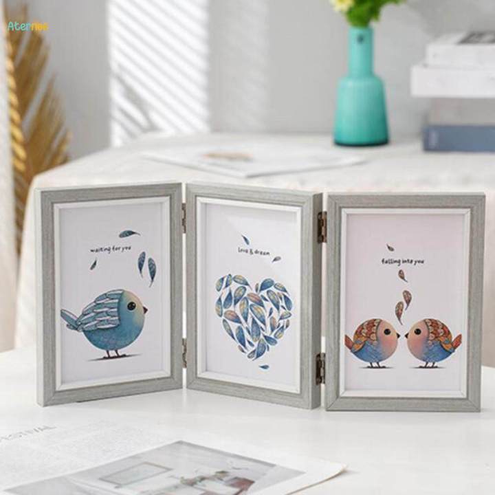 Folding Photo Frame Decorative Hinged Photo Frame for Entrance Desk ...