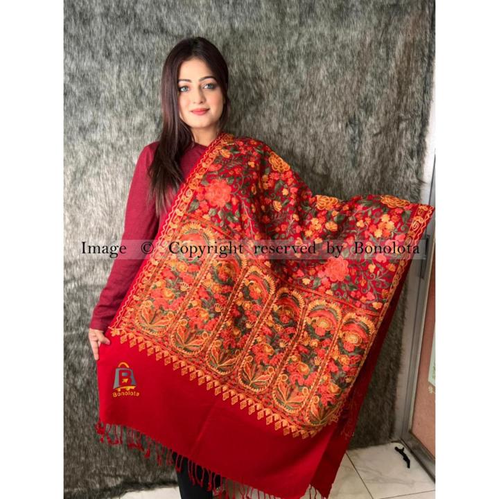 Kashmiri Poshmina shawl Women winter collection shal Avon Fabric ...