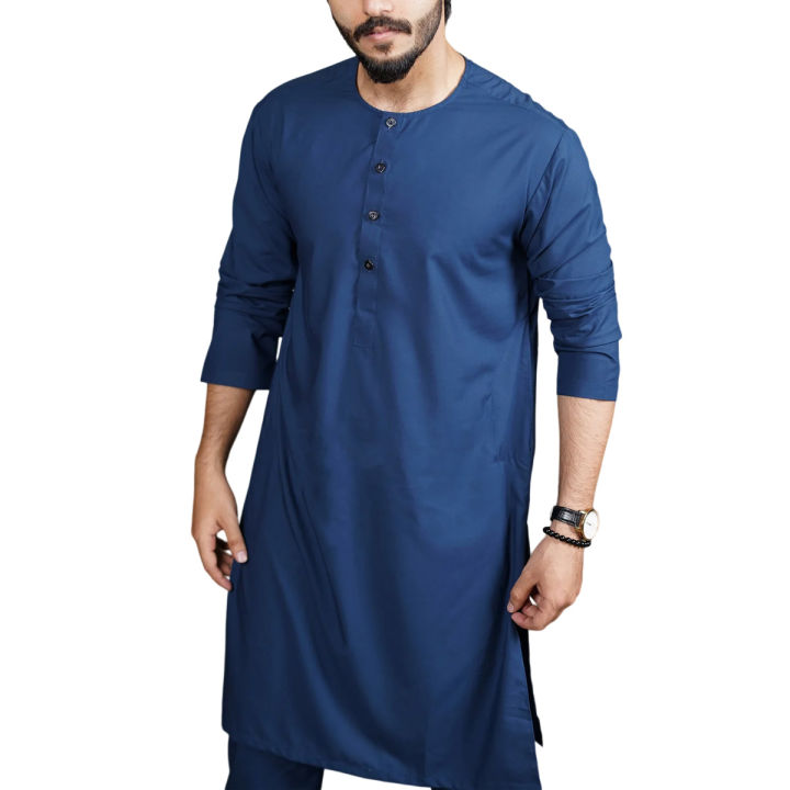 Semi Long Panjabi For Men - Panjabi - Panjabi For Men | Daraz.com.bd