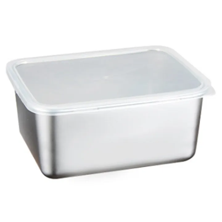 Stainless Steel Fresh-Keeping Box Storage Box with Lid Food Storage Box ...