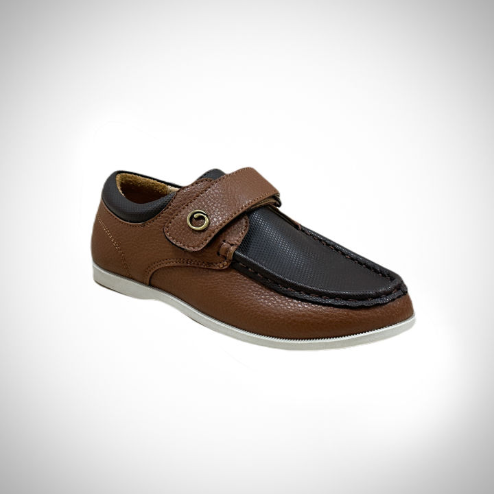 Orion Brown PU Loafer Shoes for Kids | Daraz.com.bd