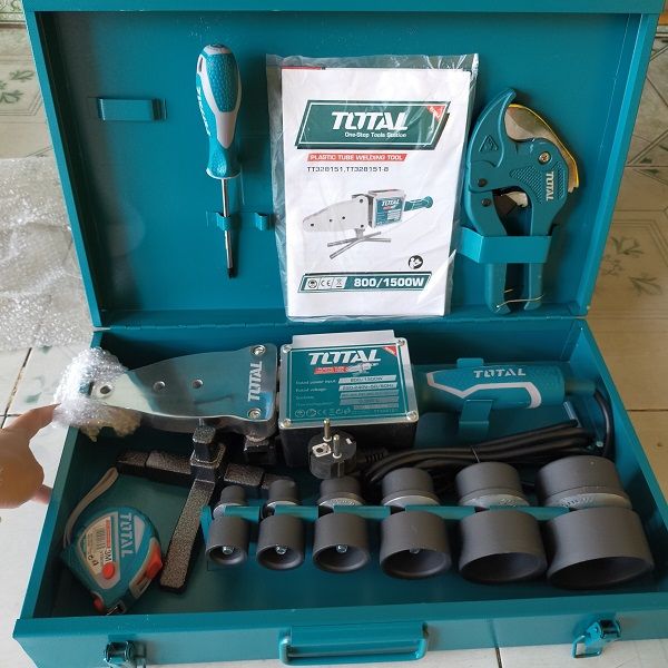 TOTAL Plastic Tube Welding Tool, PPR Welding Machine 800/1500W with ...