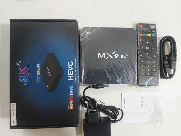 MX9 Android TV BOX 2GB RAM 16GB ROM 5g Wifi Android 11 | Daraz.com.bd