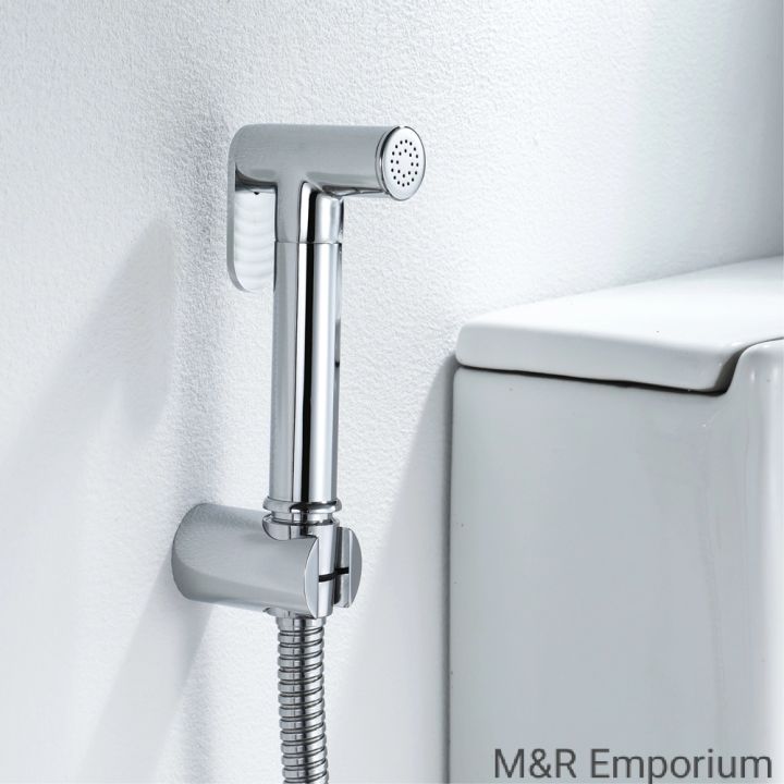 Round push shower set stainless steel | Daraz.com.bd