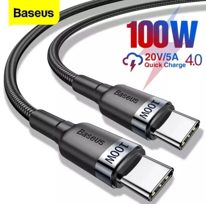 Baseus 100W Fast Charger Cable USB-C to Type-C 2 meter | Daraz.com.bd
