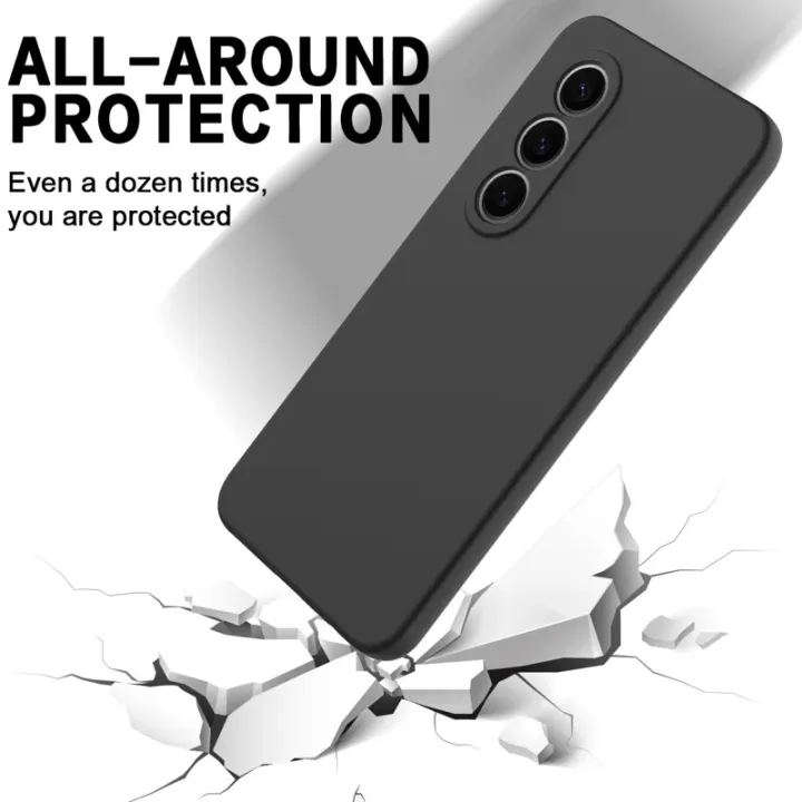 For Itel S25 4g Heavy Strong Liquid Silicone Back Cover Soft Gel Rubber ...