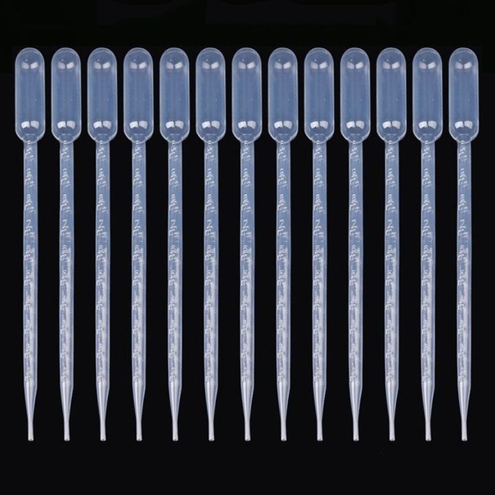 20Pcs Clear Transfer Graduated Pipettes Disposable Plastic Dropping ...