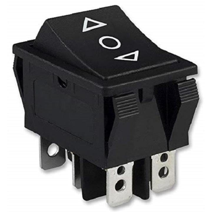 Power Trigger Rocker Switch 6 Pin 16A 250V 3 Positions DPDT ON-OFF-ON ...