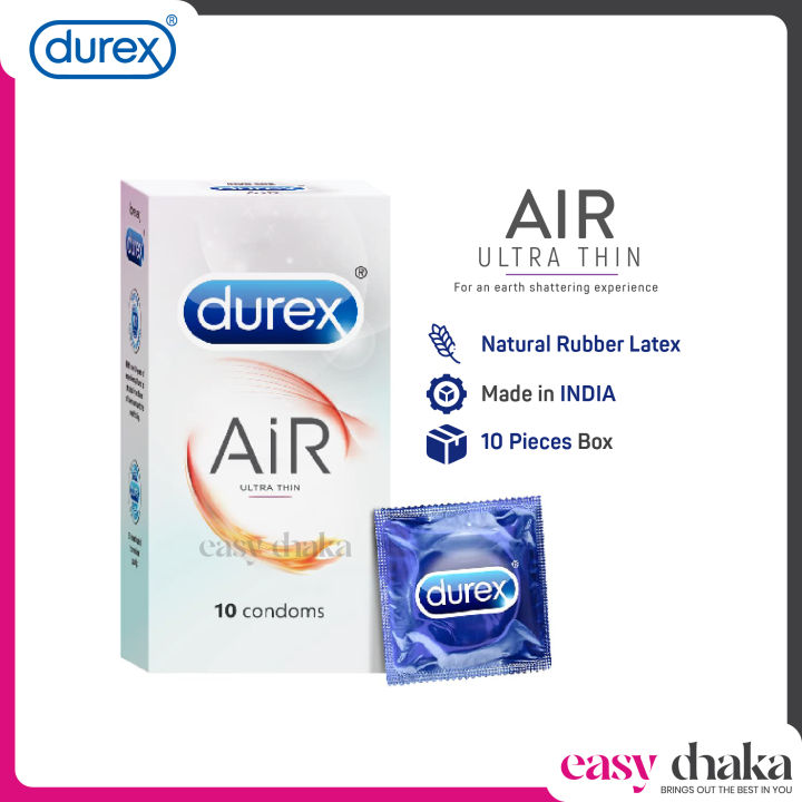 Durex Air Ultra Thin Condoms - 10 Pcs Pack (Made in India) | Daraz.com.bd