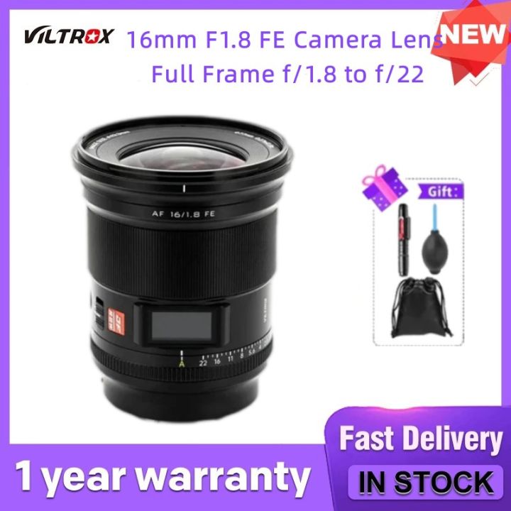 VILTROX 16mm F1.8 FE Camera Lens Full Frame f/1.8 to f/22 Ultra Wide ...
