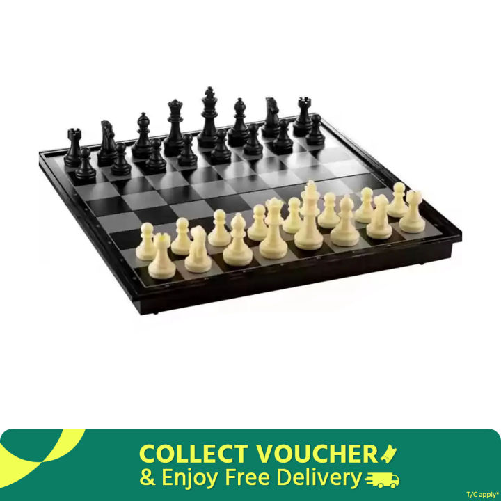 Magnetic Chess Board High Class Chess Set with Folding Chess Board 10 ...