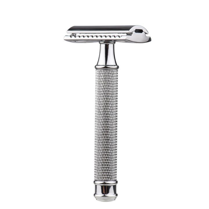 Double Edge Safety Razor Stainless Steel Manual Shaving Razor Long ...