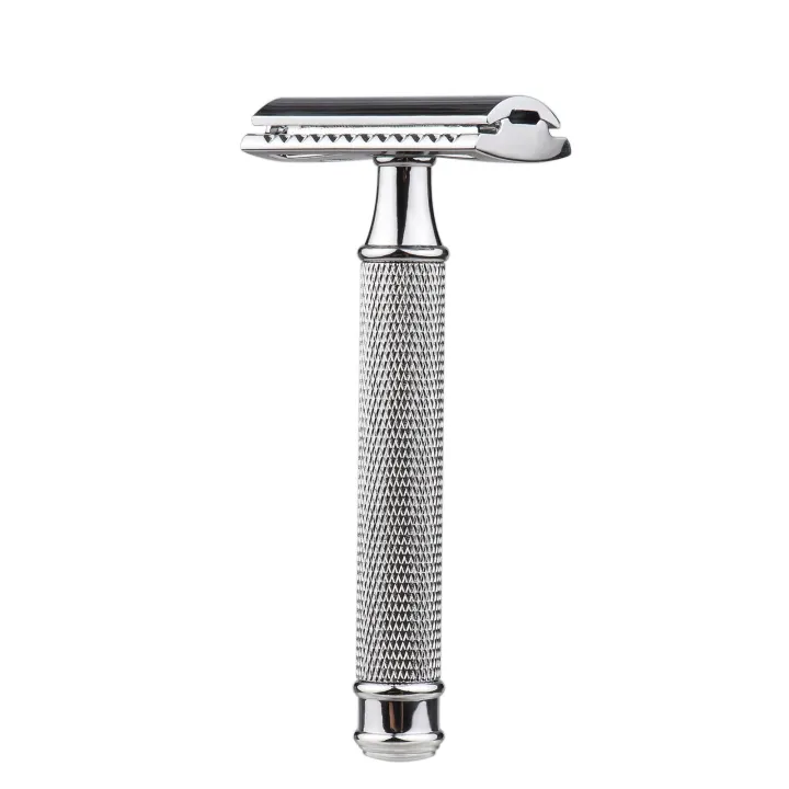 Double Edge Safety Razor Stainless Steel Manual Shaving Razor Long ...