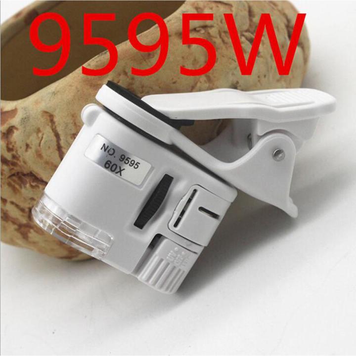 1Pc 60X mobile phone microscope macro lens zoom micro camera clip with ...