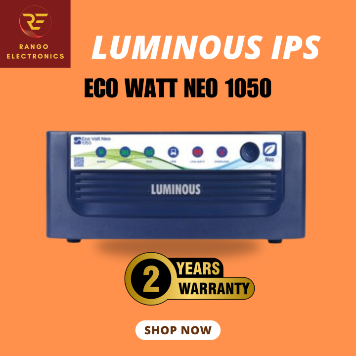 LUMINOUS 1050 IPS UPS MACHINE 2 YEARS OFFICIAL WARRANTY FOR SINGLE ...