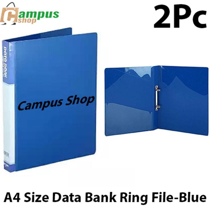 A4 Size Data Bank Ring File - Blue (2pcs) | Daraz.com.bd