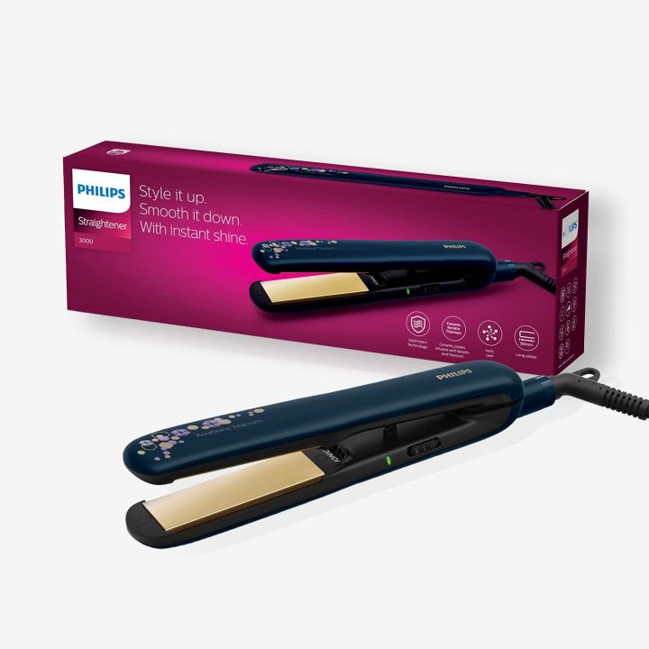 Philips BHS397-00 Hair Straightener - Purple | Daraz.com.bd