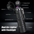 Scotte Plasma Windproof arc Lighter Electric Lighter and LED Flashlight ...