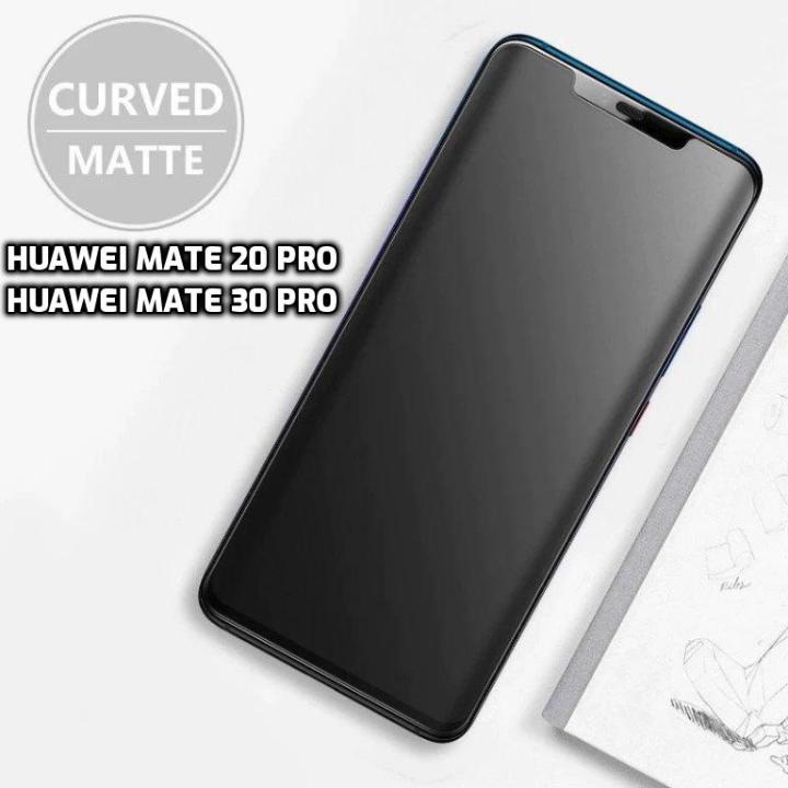 Huawei Mate 20 Pro / Mate 30 Pro - 9D Ceramic EDGE TO EDGE Anti Broken Full Screen Covered ...