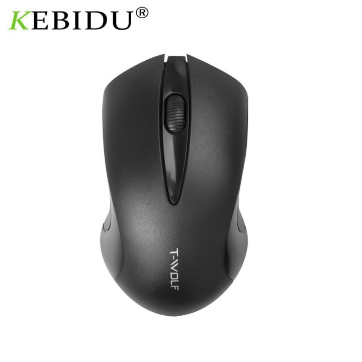 Wireless Mouse Silent PC Mouse Ergonomic 3 Keys 1200DPI 2.4Ghz USB ...