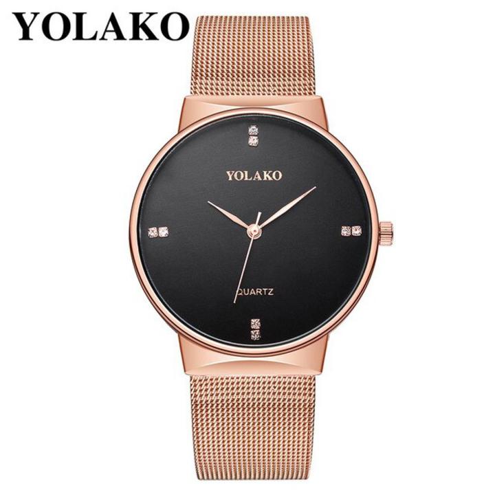 Watch Men Yolako Erkek Kol Saati Quartz Stainless Steel Band Strap ...