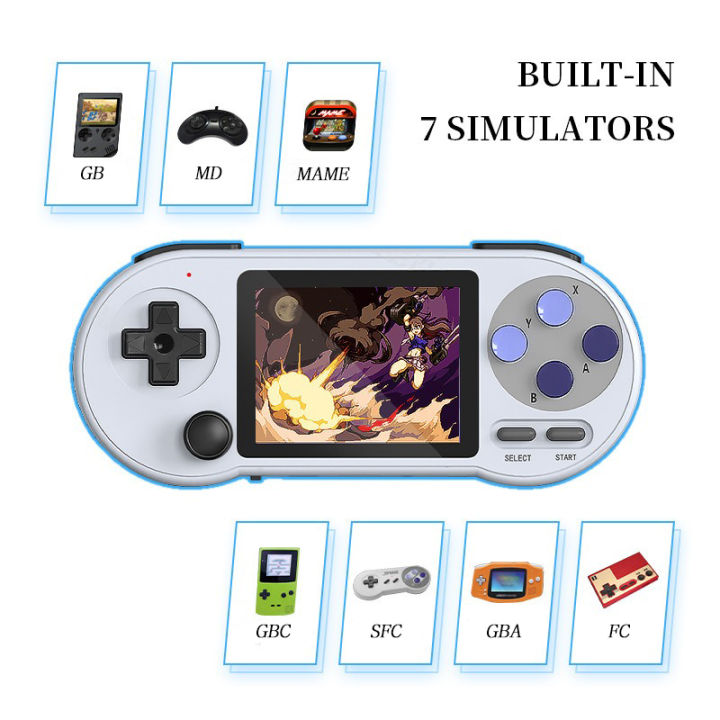 SF 2000 3 Inch Retro Handheld Game Console Built-in 6000 Games Classic ...