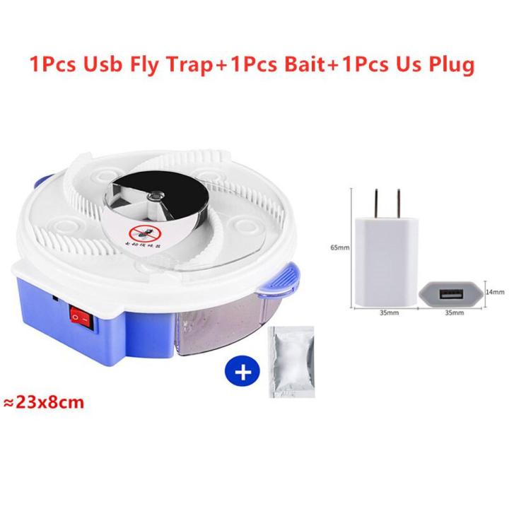 Upgraded Version USB Flytrap Automatic Pest Catcher Fly Killer Electric ...