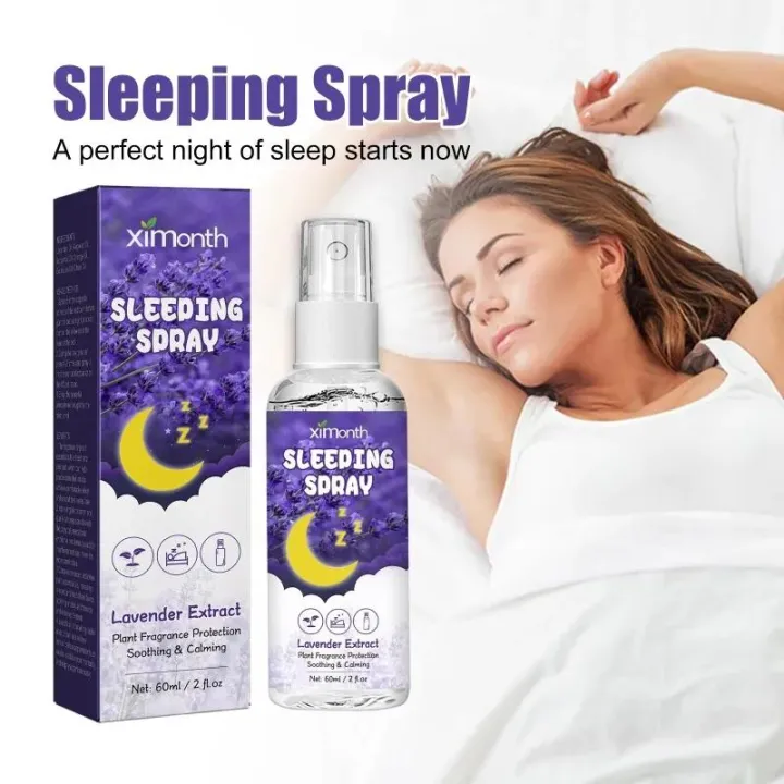 60ml Aromatherapy Deep Sleep Improve Sleeping Spray Essential Lavender ...