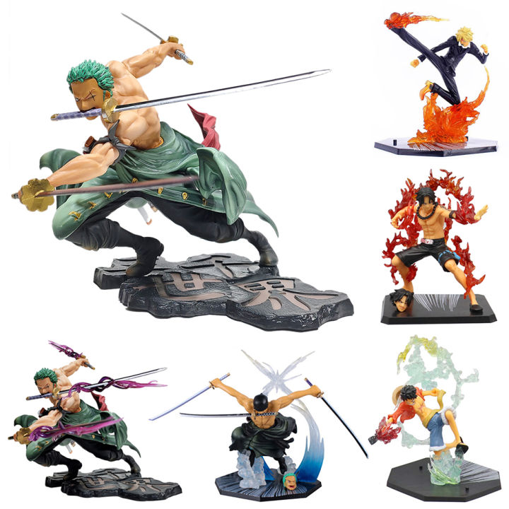 18CM One Piece Luffy Figure Roronoa Zoro Three-Blade Sa-Maximum Manga ...