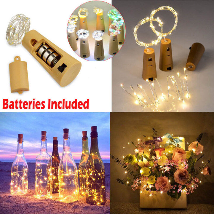 Bottle Cork Lights Mini Fairy String Lights Copper Wire, Battery ...