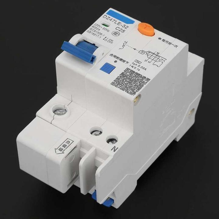 DZ47LE-32 1P+N C25 Easy To Install Earth Leakage Overload Circuit Breaker 230V | Daraz.com.bd
