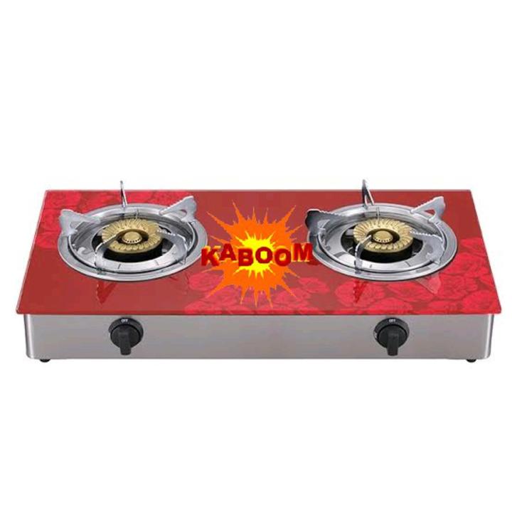 Gas Stove With Glass-Double Barner ANR-201/G-44 | Daraz.com.bd