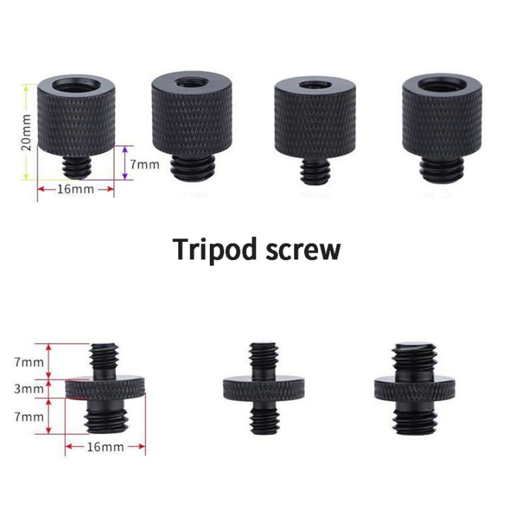 3/8" to 1/4" Male to Female Thread Screw Mount Adapter Tripod Plate ...