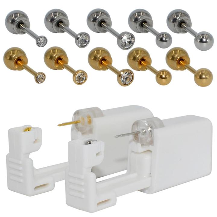 1-5Pcs/Set Ear Piercing Gun Kit Asepsis Disposable Healthy Safety Nose ...