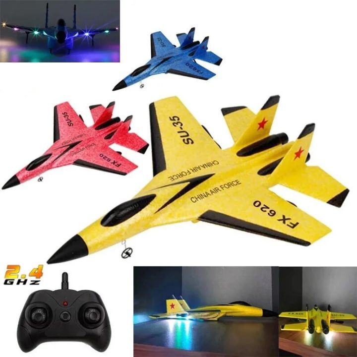 SU35 RC Plane FX620 FX820 2.4G Remote Control Flying Model Glider ...