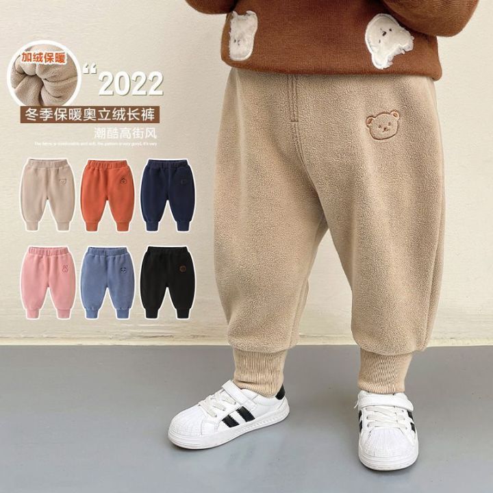 Baby clothes, long pants, thick winter clothes, autumn and winter ...