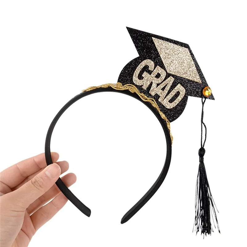 1Set Grad Cap Headband Graduated Satin Sash 2024 Graduation Party ...