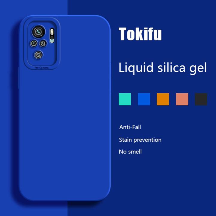 Tokifu For Redmi Note 10 Casing The New Liquid Silicone Phone Case ...