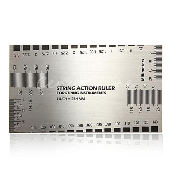 String Action Gauge Ruler Guide Setup Measuring Luthier Height Gage for ...