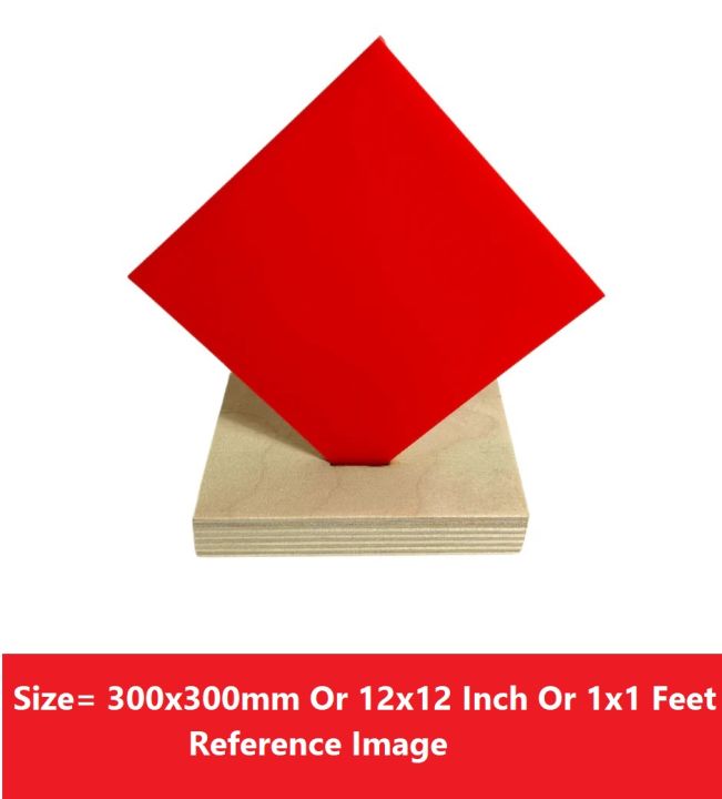 RED 5mm Acrylic Sheets 5mm Red Plastic Sheet 5mm Thick Acrylic Sheet 12 ...