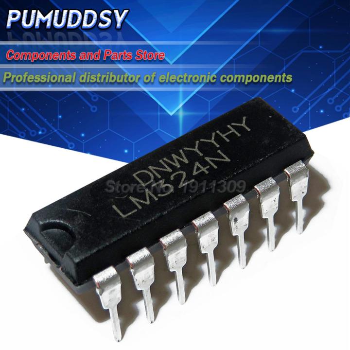 10PCS UA741 LM324 LM393 LM339 NE555 LM358 DIP LM358N LM324N LM339N ...