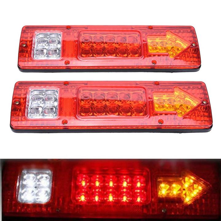 19 LED Tail Light Car Truck Trailer Stop Rear Reverse Turn Indicator ...