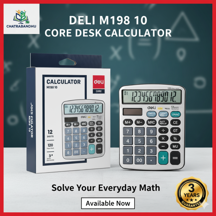 Deli Calculator M19810 ,financial,business, calculator ,Student exam ...