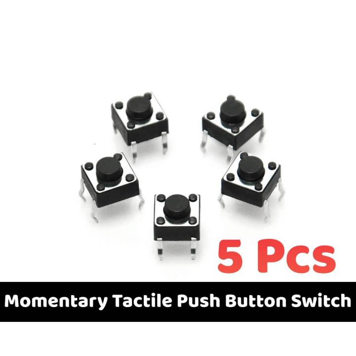 Momentary Tactile Push Button Switch- 05 Pcs | Daraz.com.bd
